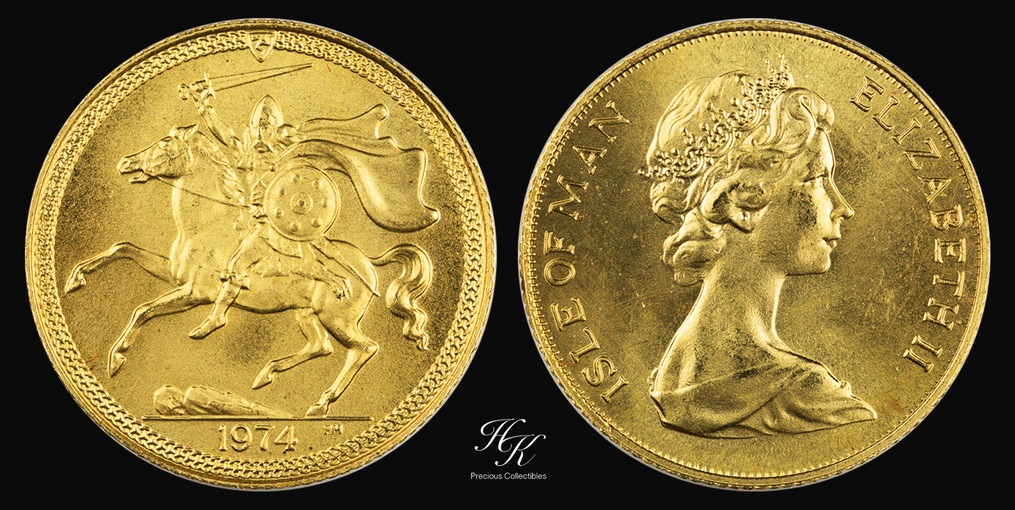HK Precious Collectibles - Isle of Man Sovereign 1974 Great Britain