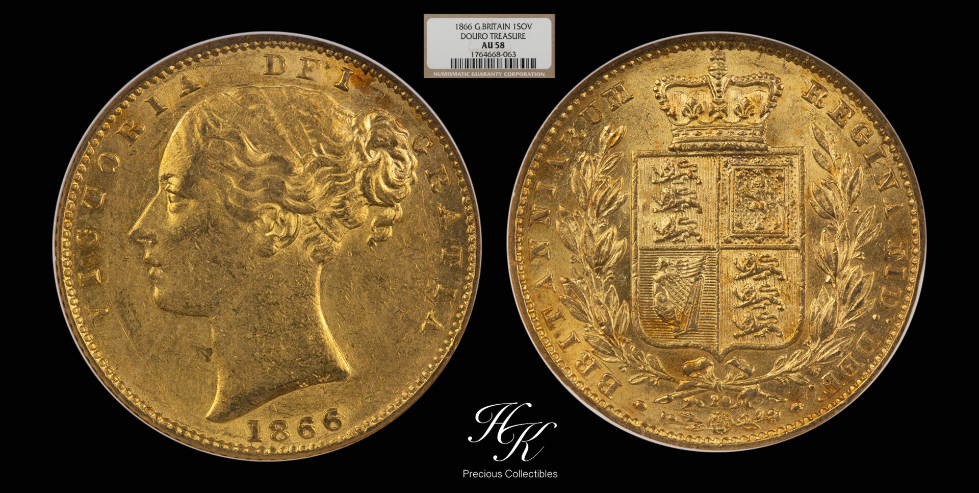 HK Precious Collectibles - Gold sovereign Shield 1866 "Victoria" PCGS ...