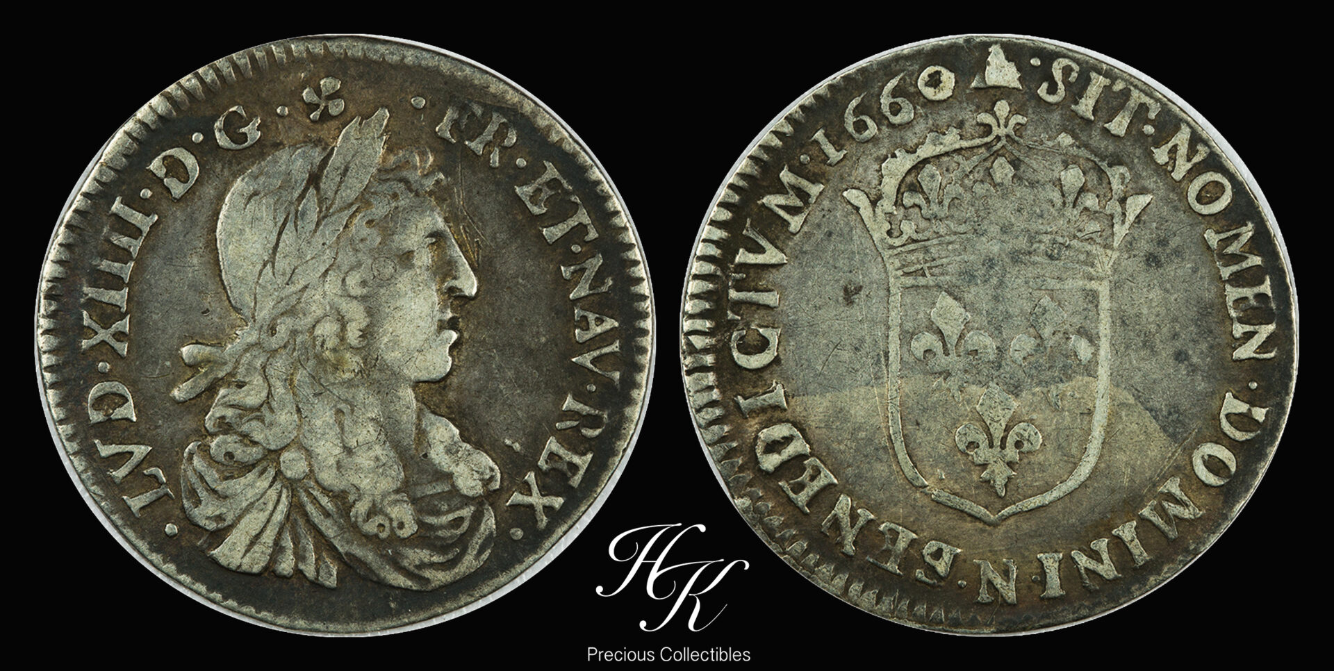 HK Precious Collectibles - Silver ¹⁄₁₂ Ecu 1660 A with juvenile bust ...