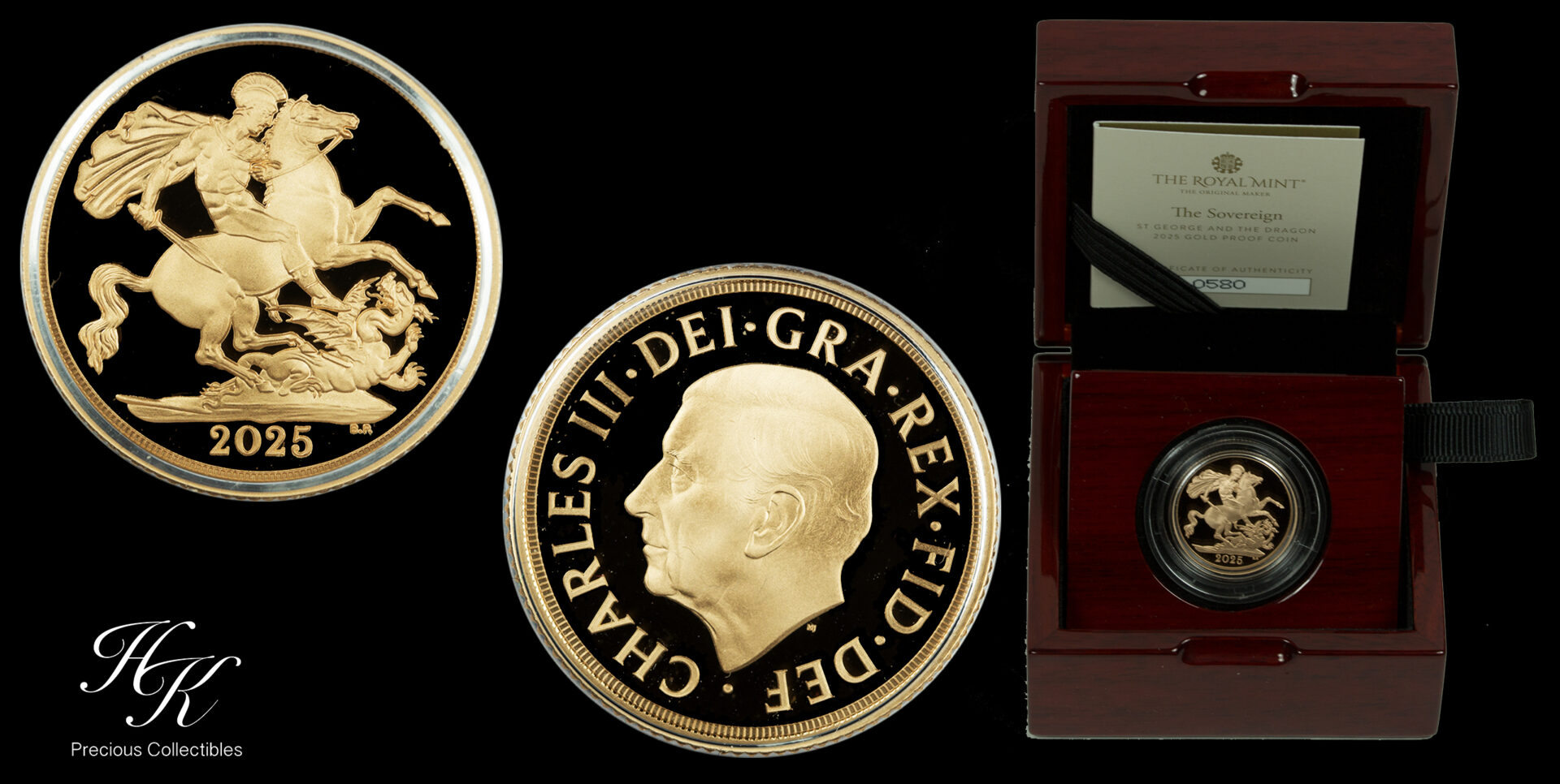 HK Precious Collectibles - Gold proof sovereign 2025 "Saint George ...